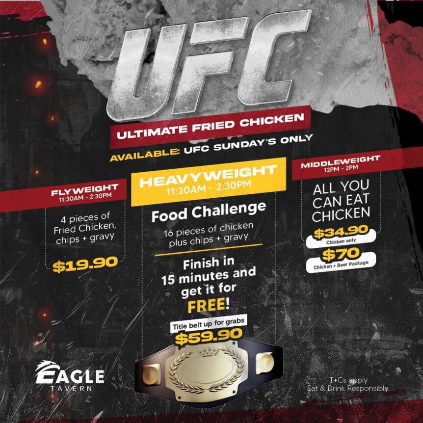 Ultimate Fried Chicken: The boys gave it a go but were defeated! - Eagle Tavern